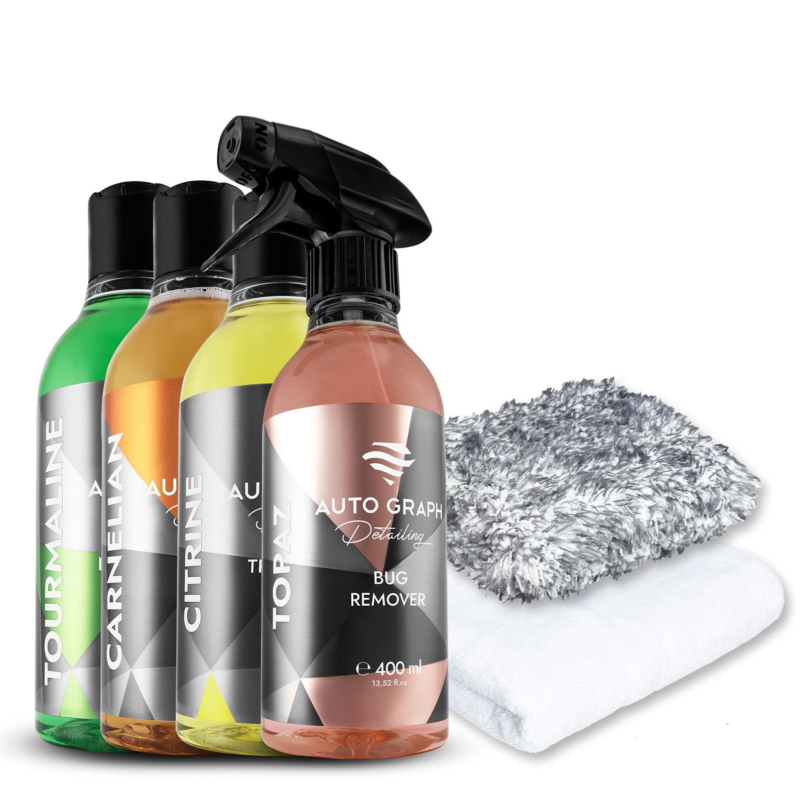 AUTO GRAPH Detailing Complete Wash Set L – 5-teiliges Waschset mit Snow ...